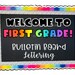 Welcome to First Grade! Bulletin Board | Rainbow Classroom Décor ...