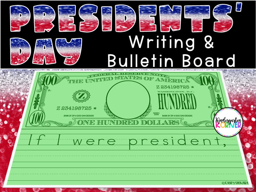 Presidents' Day Writing and Bulletin Board | Kindergarten, 1st Grade ...