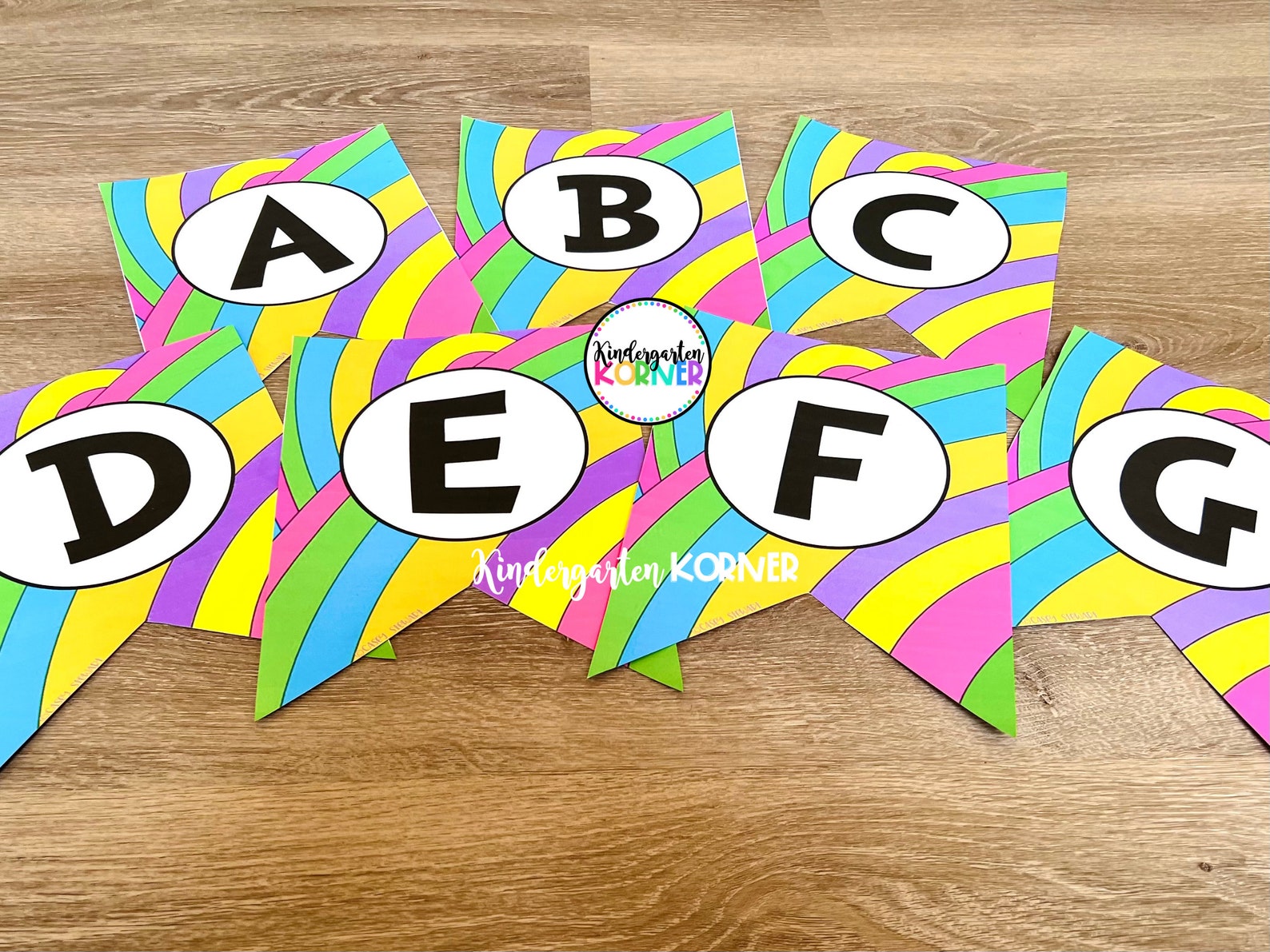 Bulletin Board Letters Pastel Pennant Style Banner Custom - Etsy