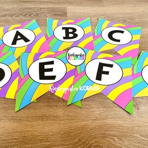 Bulletin Board Letters | Pastel Pennant Style Banner | Custom Sign ...