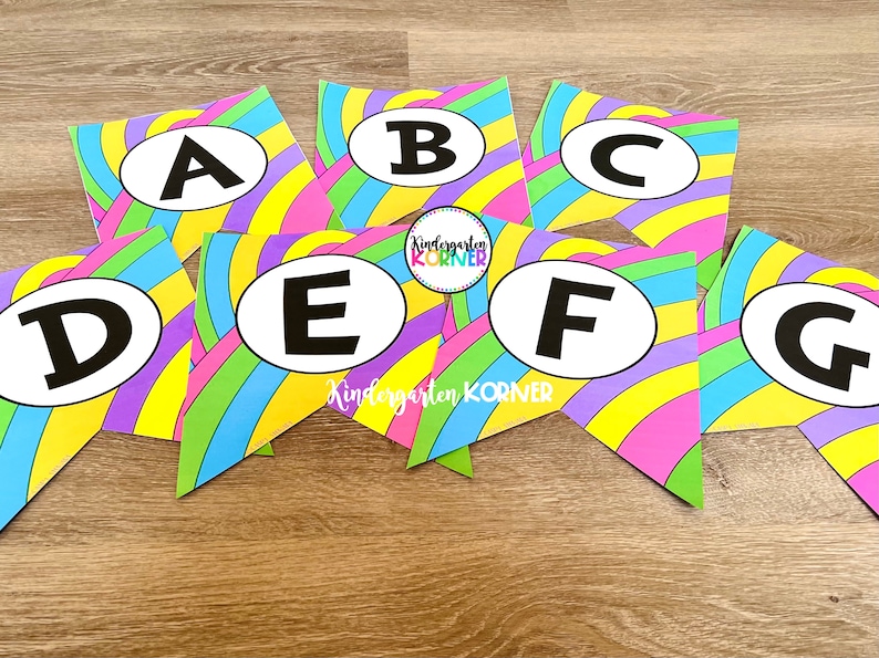 Bulletin Board Letters Pastel Pennant Style Banner Custom Sign, Banners ...