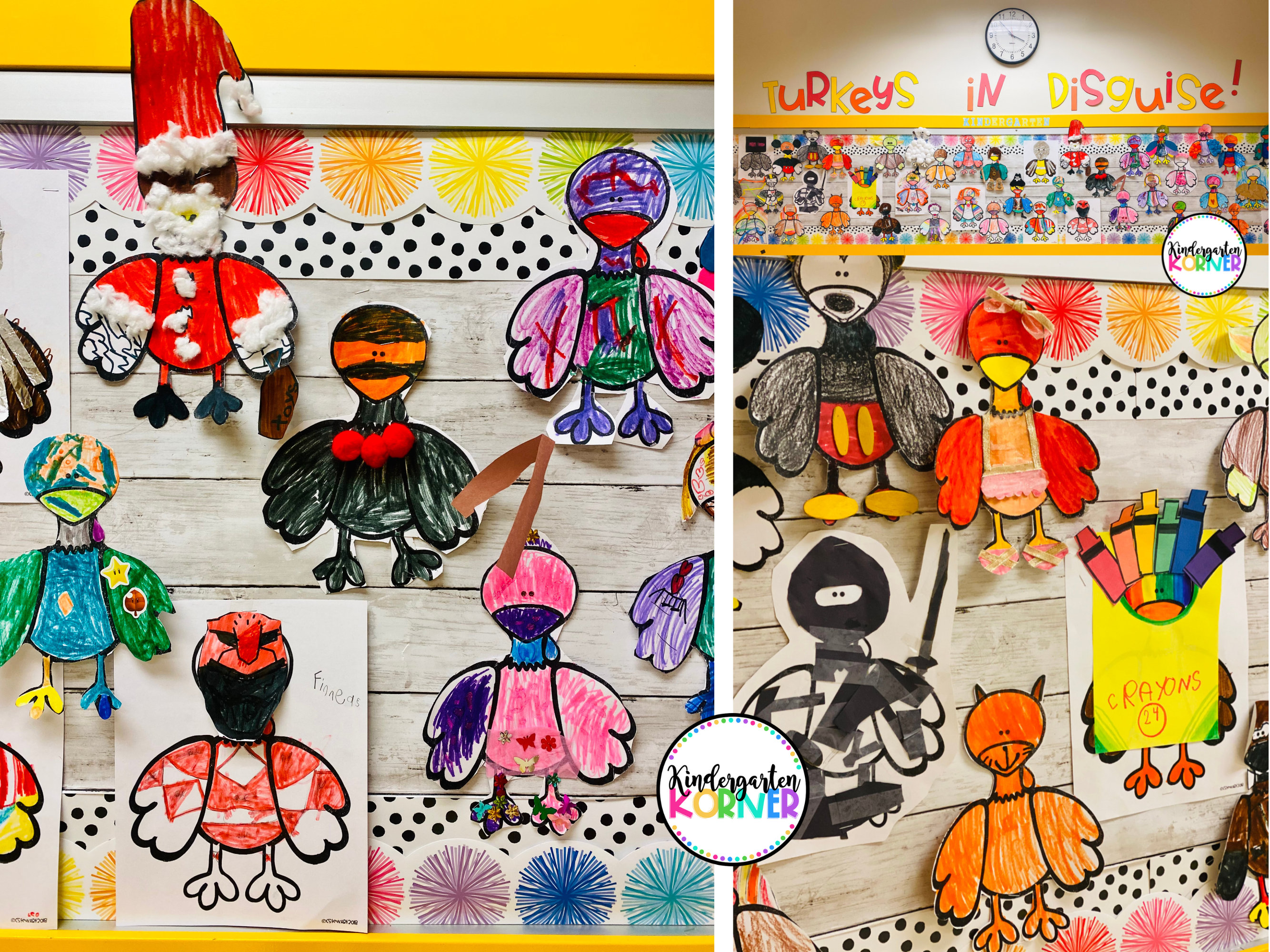 Turkeys in Disguise Disguise a Turkey Thanksgiving Bulletin Board ...