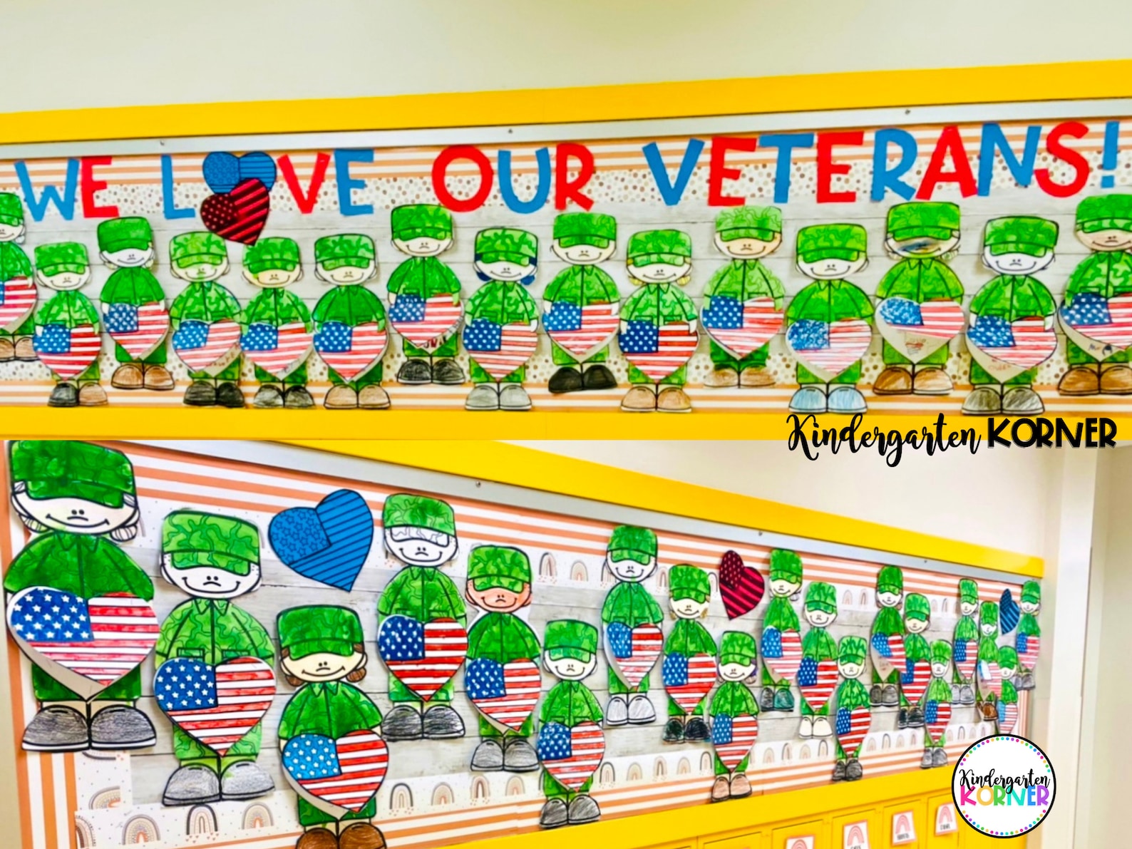 Veterans Day Bulletin Board | Writing, Craft, Bulletin Board Letters ...