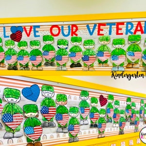 Veterans Day Bulletin Board | Writing, Craft, Bulletin Board Letters ...