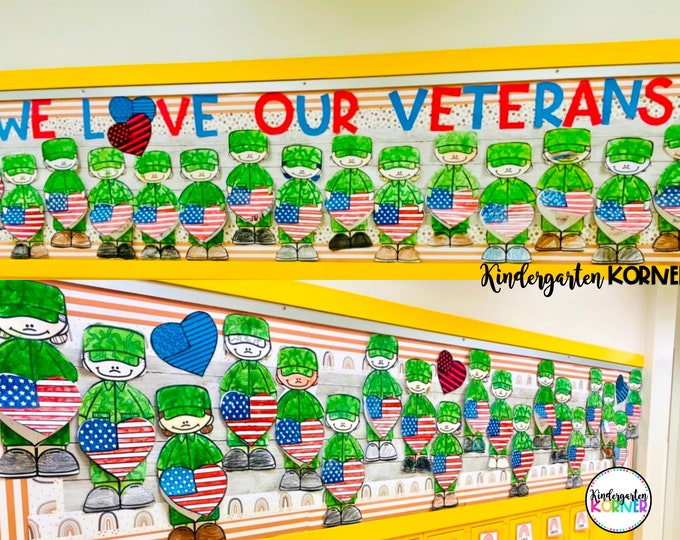 Thank You Veterans Bulletin Board Cutouts Decor - Etsy Canada