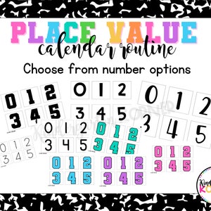Days of School Place Value Poster | Composition Notebook Classroom ...