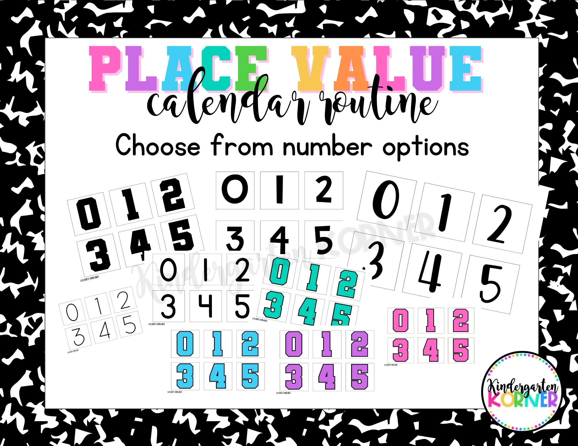 Days of School Place Value Poster Composition Notebook Classroom Decor ...