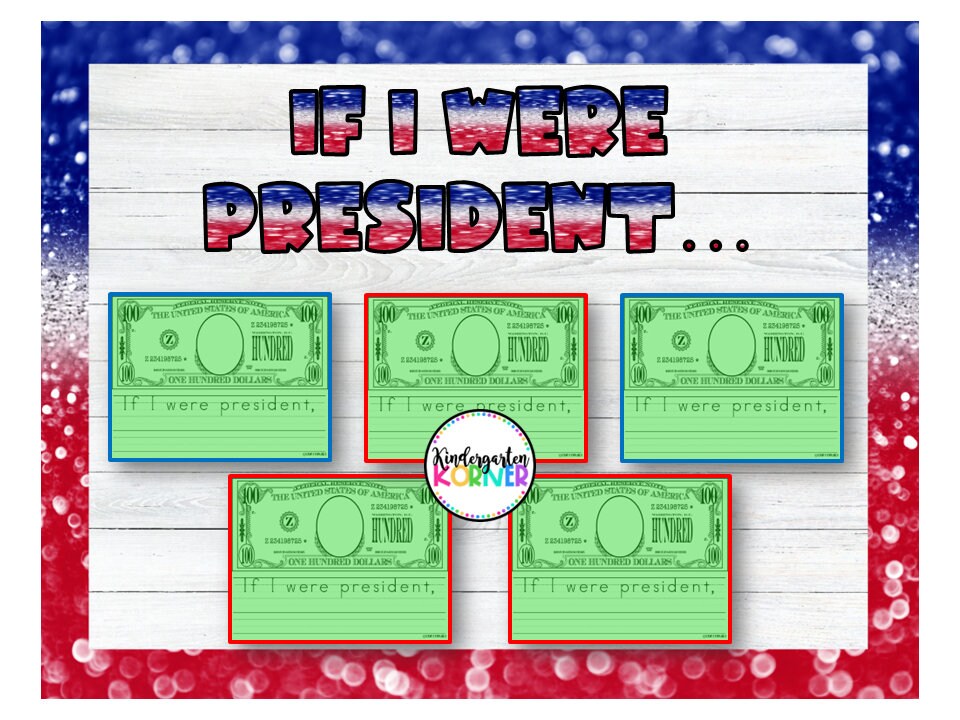 Presidents' Day Writing and Bulletin Board Kindergarten, 1st Grade, 2nd ...