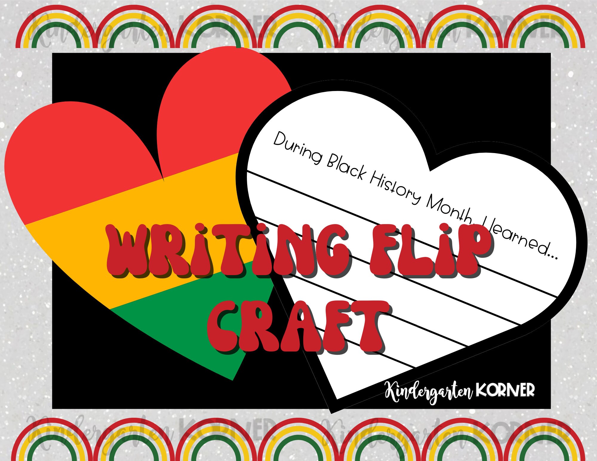 Black History Month Bulletin Board Writing Flip Craft Kindergarten, 1st ...