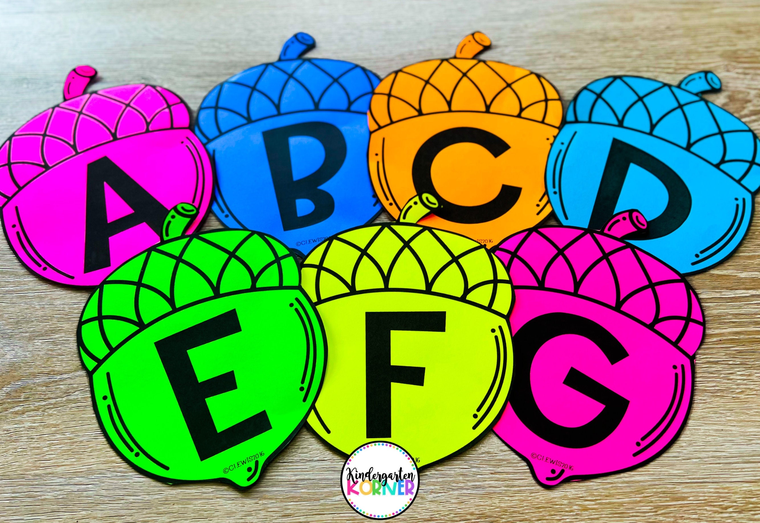 Acorn Bulletin Board Letters Fall Acorns Classroom Décor, Custom Signs ...