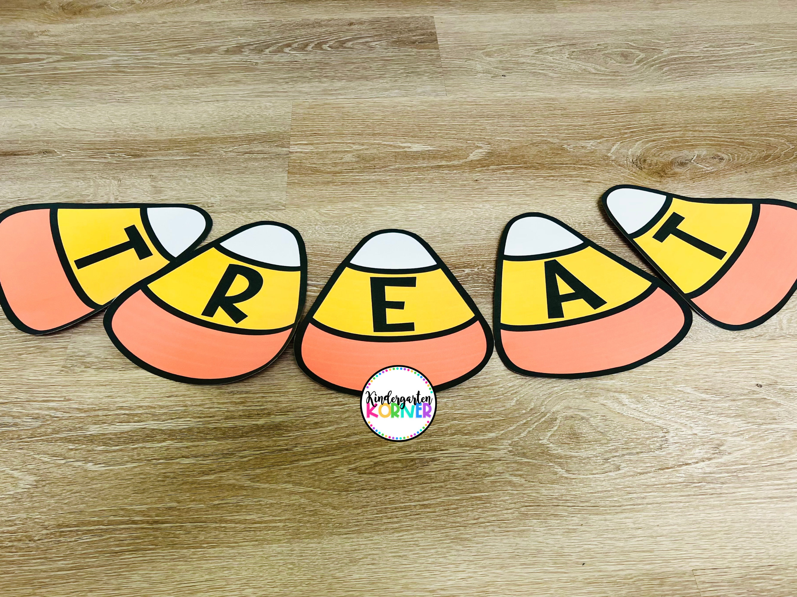 Candy Corn Bulletin Board Letters Halloween Accents - Etsy