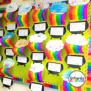 St. Patrick's Day Bulletin Board | If I Found a Pot of Gold and Rainbow ...