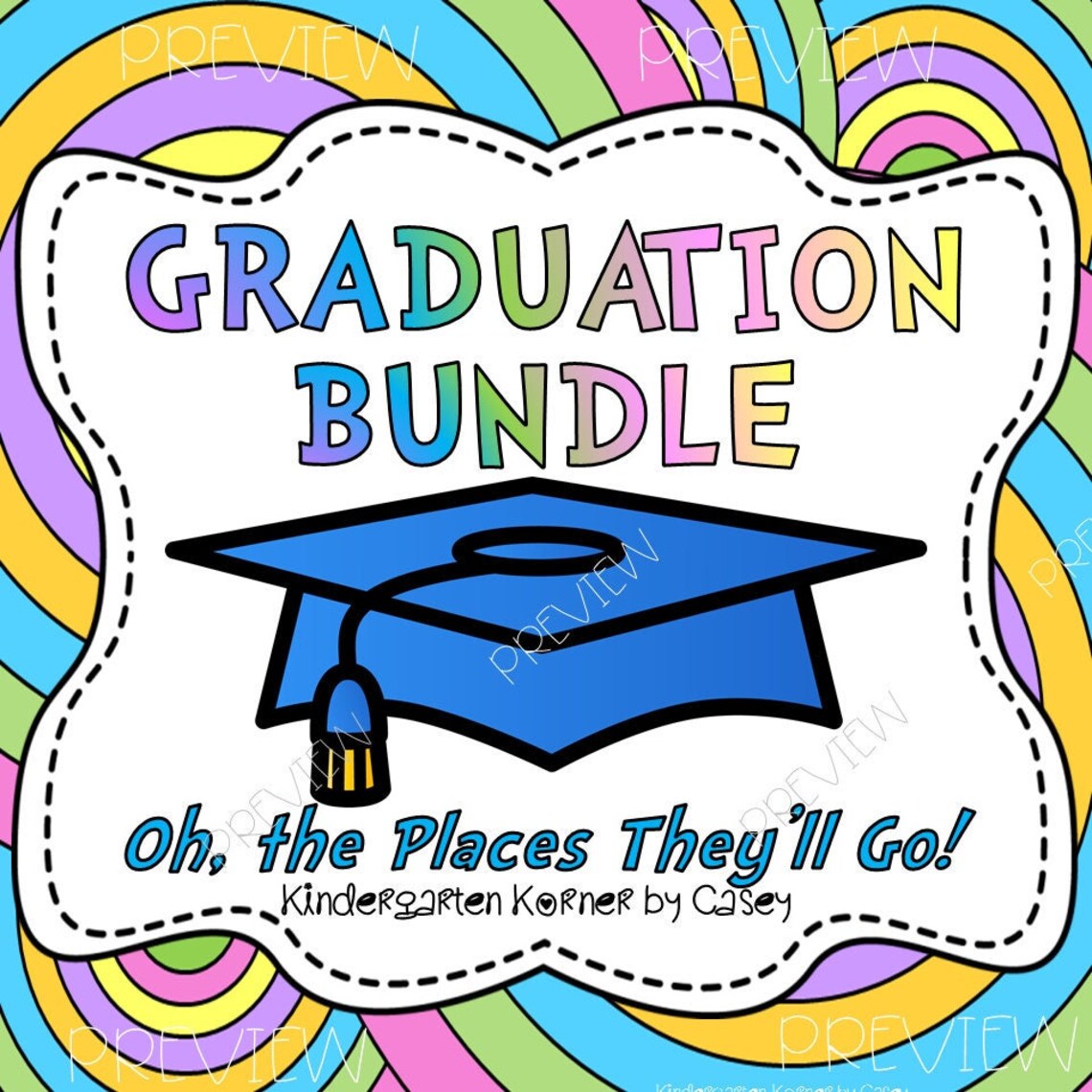 Kindergarten Graduation Program BUNDLE Kindergarten - Etsy