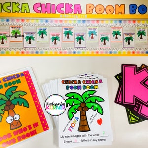 Chicka Chicka Boom Boom Bulletin Board | Writing, Craft, Bulletin Board ...