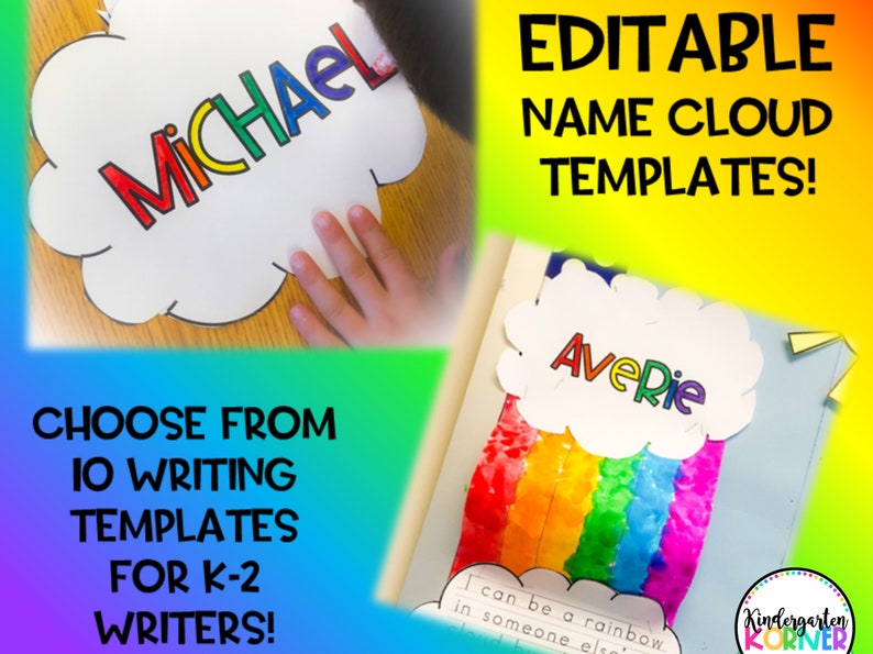 Be the Rainbow in Someone Else's Cloud Bulletin Board Writing & Craft ...