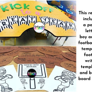 Football Bulletin Board | Football Craft and Football Writing Templates ...