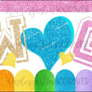 Welcome to Third Grade Varsity Letters Bulletin Board Printable Rainbow ...