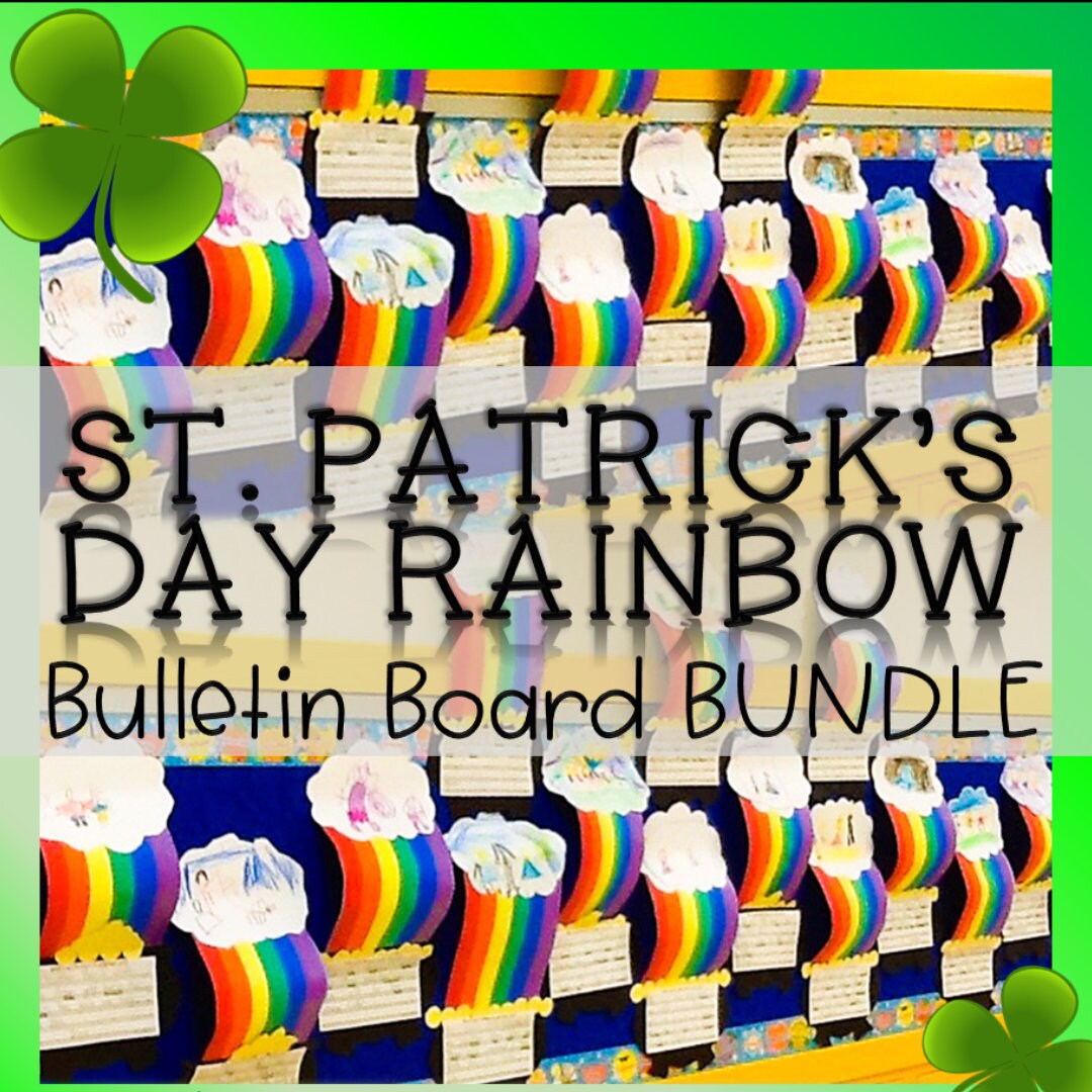 St. Patrick's Day Bulletin Board If I Found a Pot of Gold and Rainbow ...