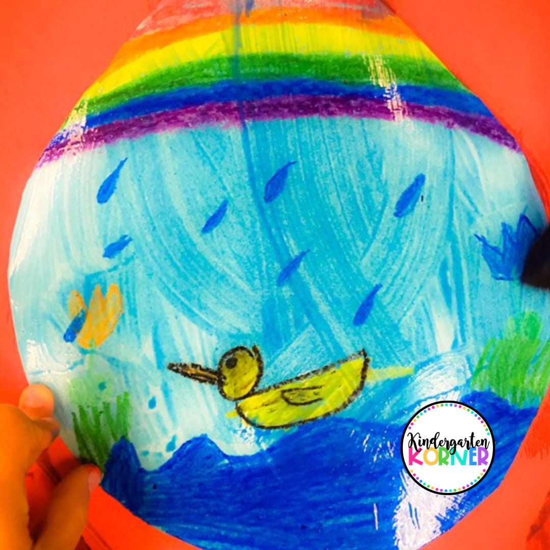 April Showers Bulletin Board Raindrop Writing Templates Kindergarten ...