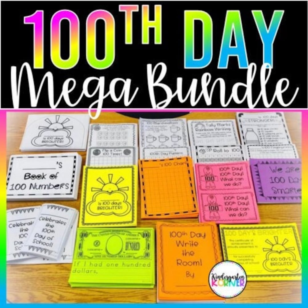 100th Day of School Mega Bundle | Reading, Writing, Math, Art, Class ...