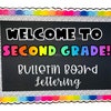 Welcome to First Grade Varsity Letters Bulletin Board Kit 1st Grade ...