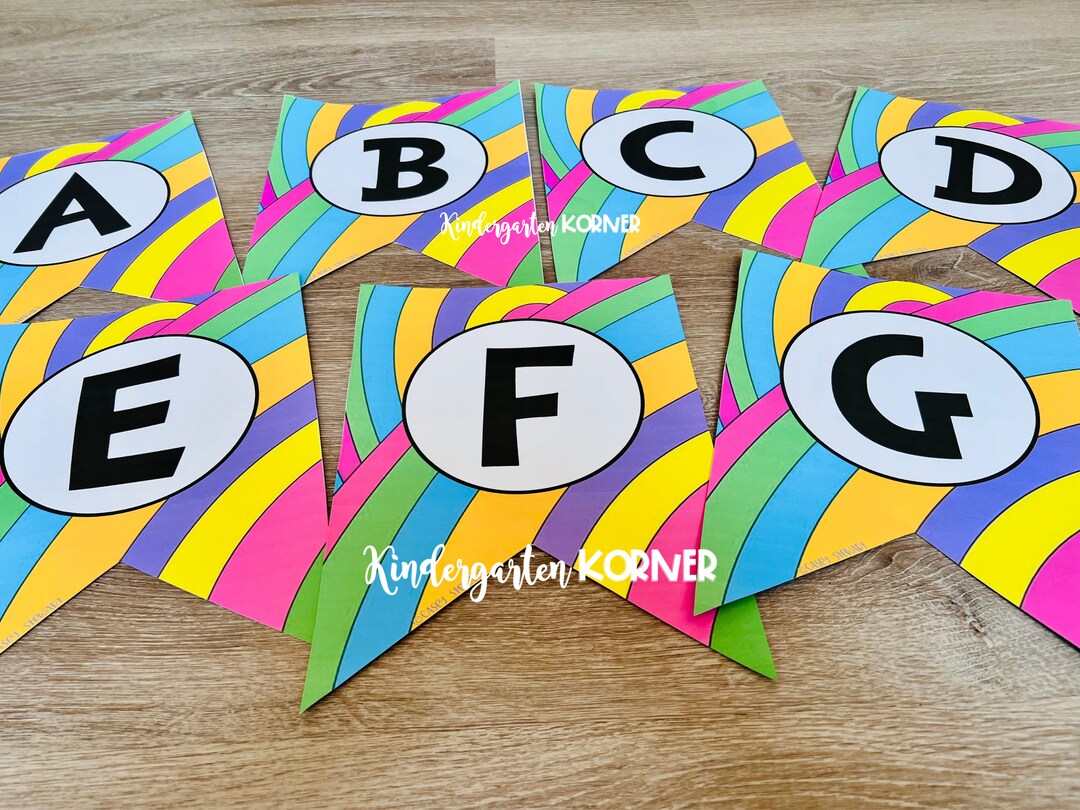 Bulletin Board Letters | Pastel Pennant Style Banner | Custom Sign ...