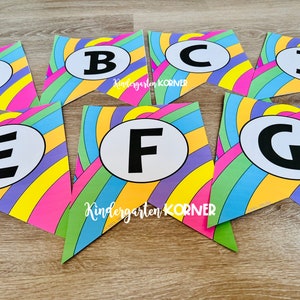 Bulletin Board Letters | Pastel Pennant Style Banner | Custom Sign ...