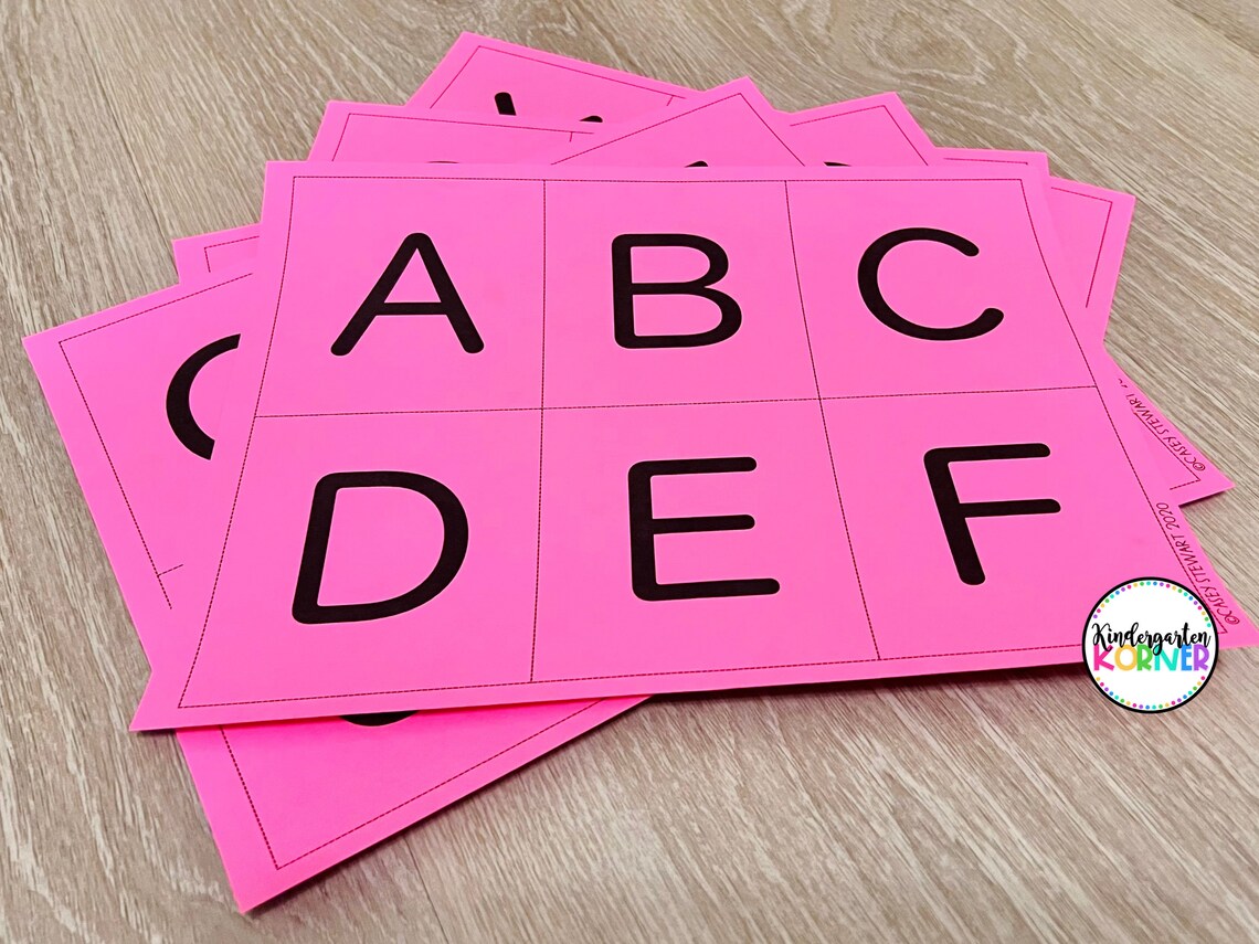 Letter Flash Cards Uppercase and Lowercase Alphabet Letters Flashcards ...