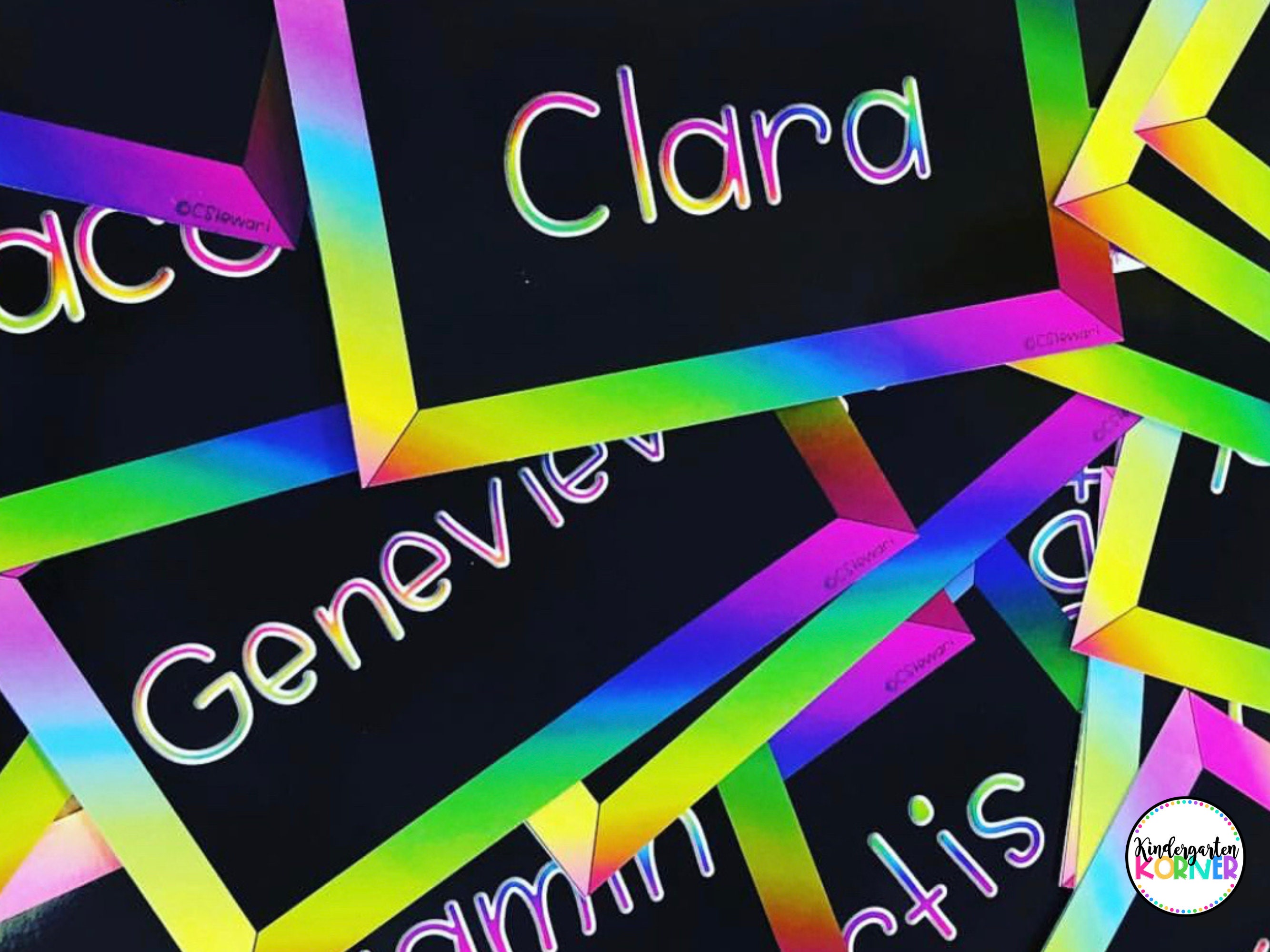 EDITABLE Rainbow Locker Tags, Name Tags, Labels | Rainbow Classroom ...