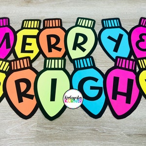 Christmas Lights | Holiday Lights Bulletin Board Letters | Custom ...