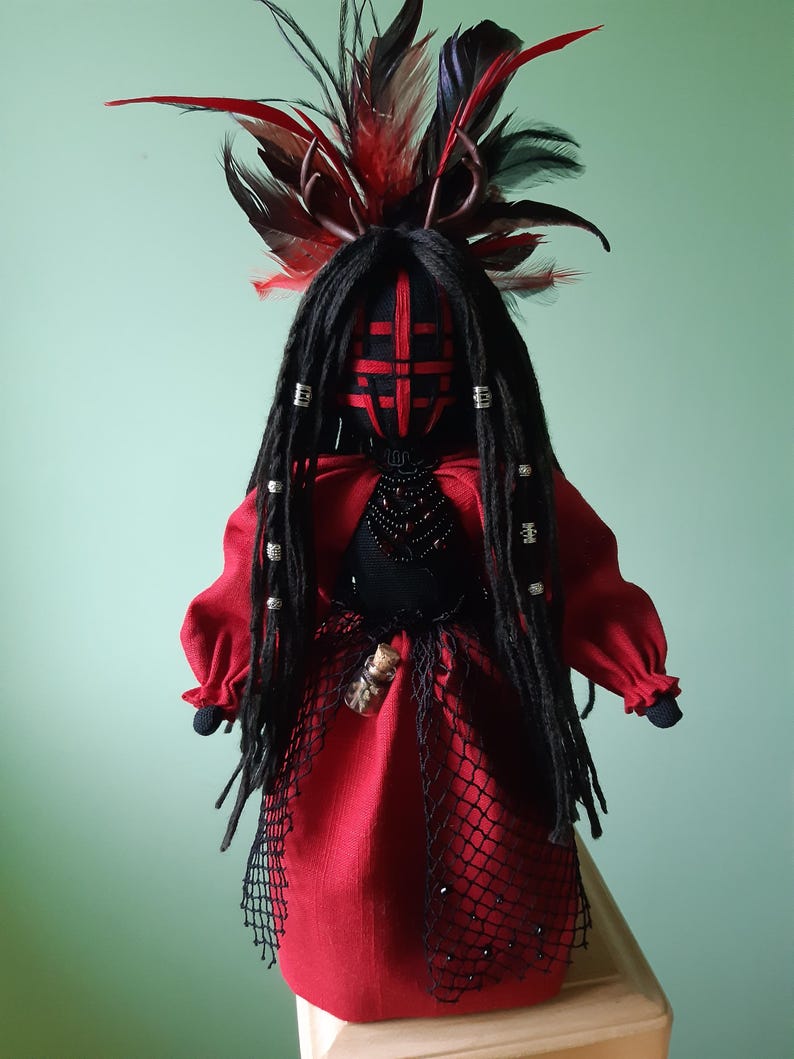 Black Motanka, Pagan Altar Doll, Forest Witch, Spirit Doll, Shaman ...