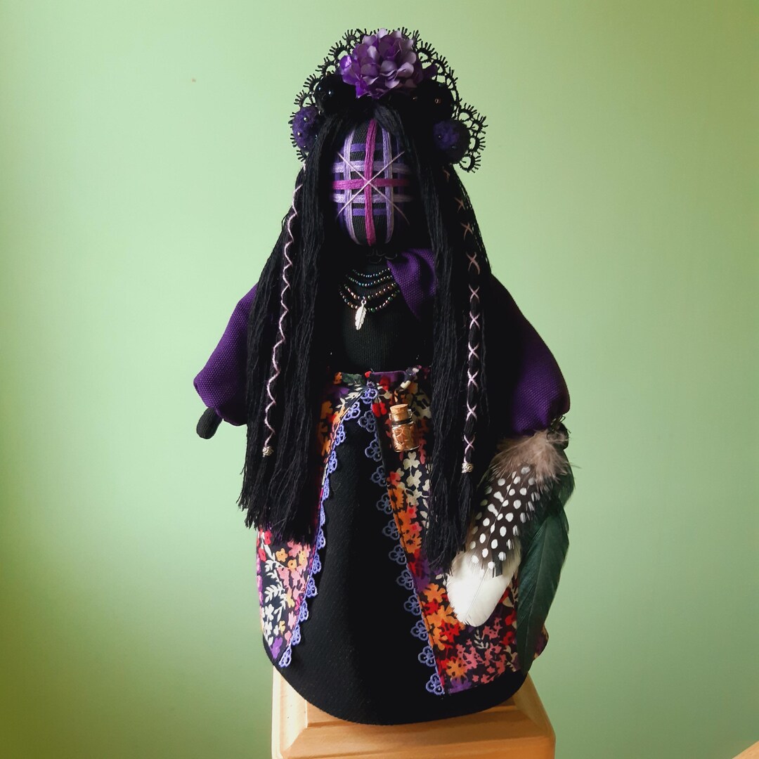 Black Motanka, Pagan Altar Doll, Forest Witch, Spirit Doll, Shaman ...