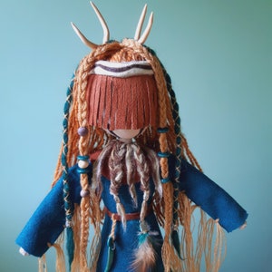 Heilung, Maria Franz, Pagan Altar, Masque Shaman, Figure Doll Band ...