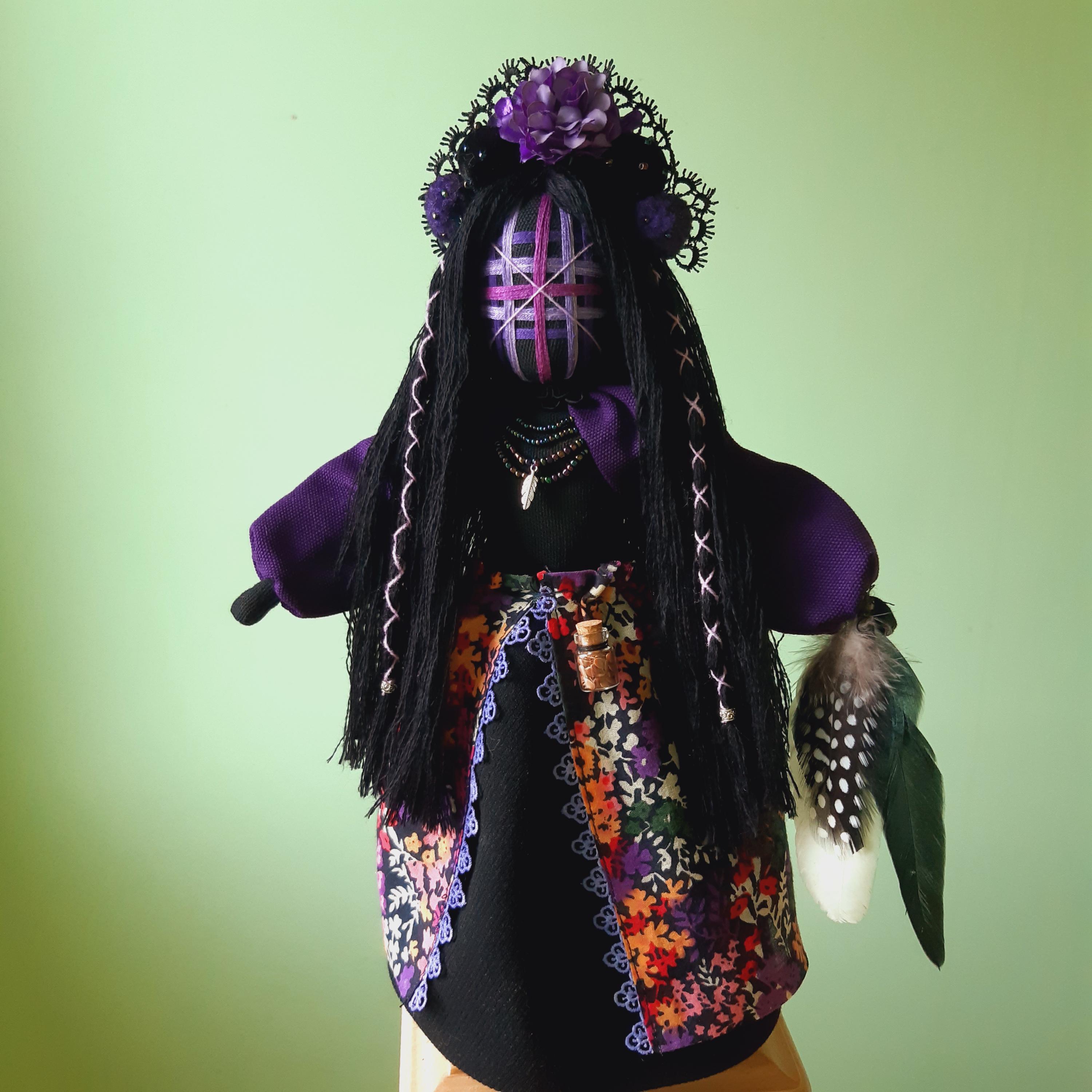 Black Motanka, Pagan Altar Doll, Forest Witch, Spirit Doll, Shaman ...