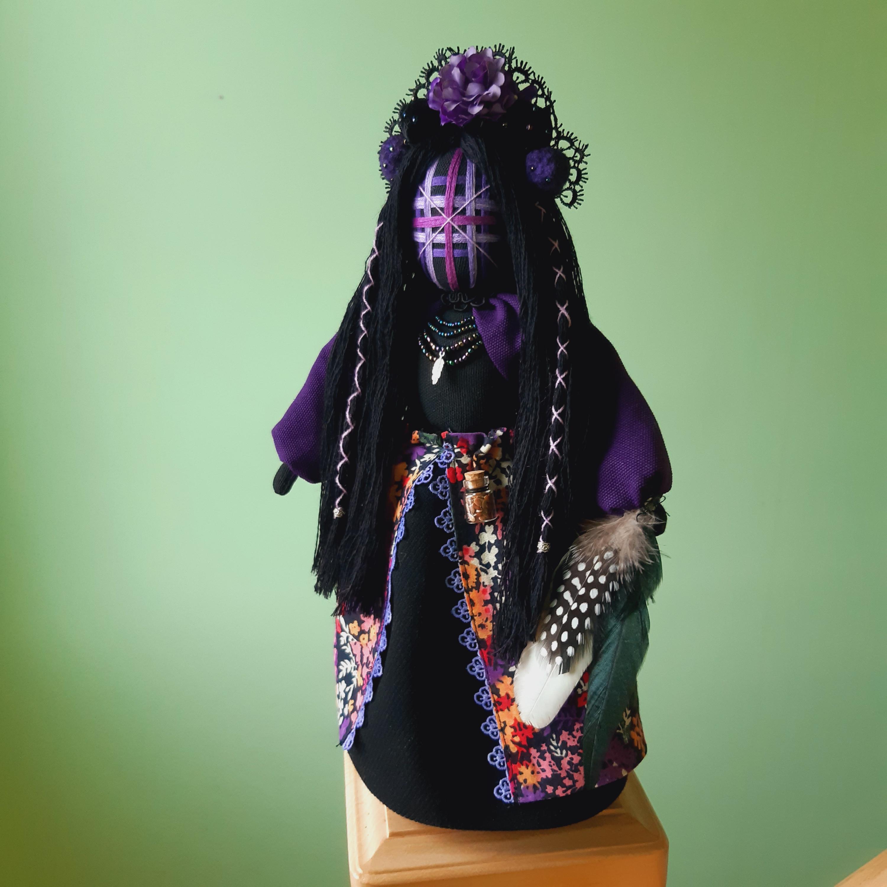 Black Motanka, Pagan Altar Doll, Forest Witch, Spirit Doll, Shaman ...
