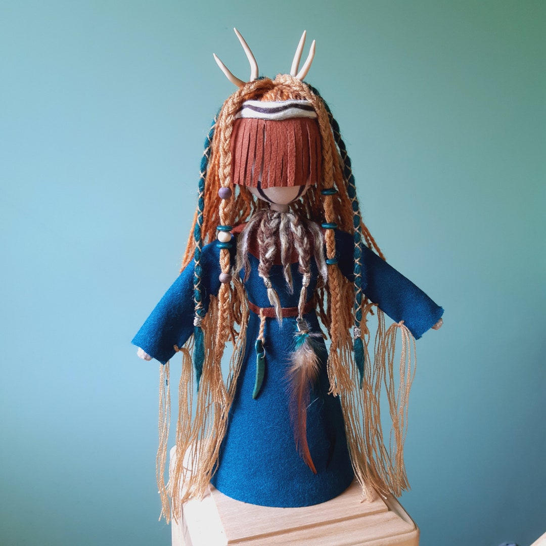 Heilung, Maria Franz, Pagan Altar, Masque Shaman, Figure Doll Band ...
