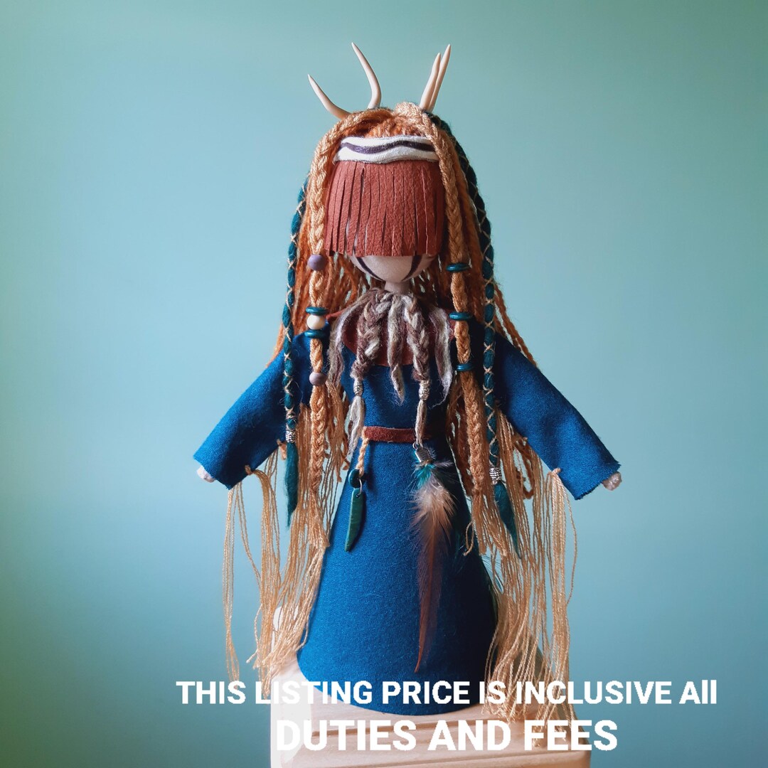 Heilung, Maria Franz, Pagan Altar, Masque Shaman, Figure Doll Band ...
