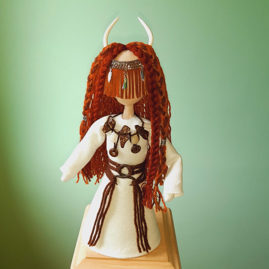 Maria Franz Doll With Norse Witch Belt, Troll Cross Belt, Volva ...