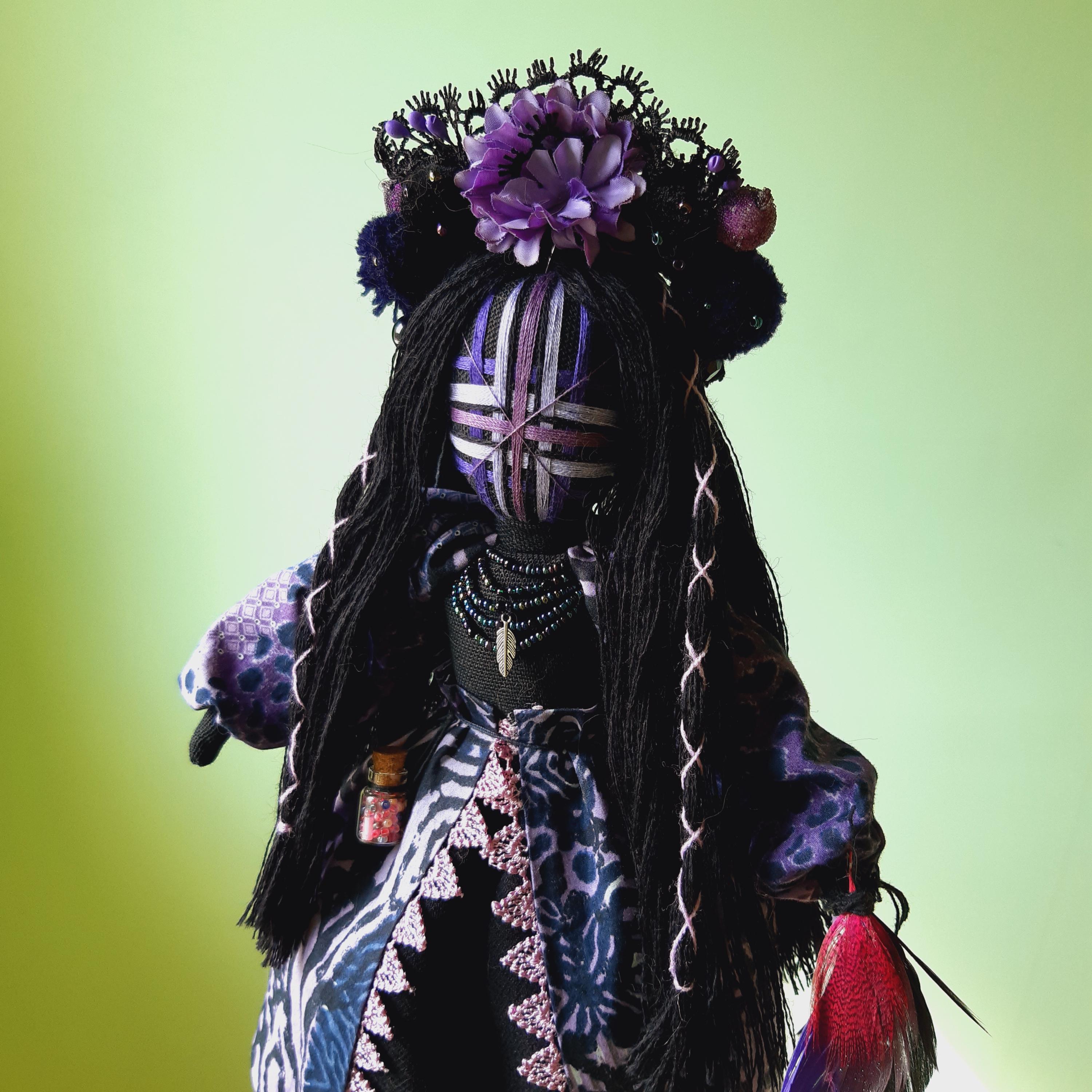 Black Motanka, Pagan Altar Doll, Forest Witch, Spirit Doll, Shaman ...