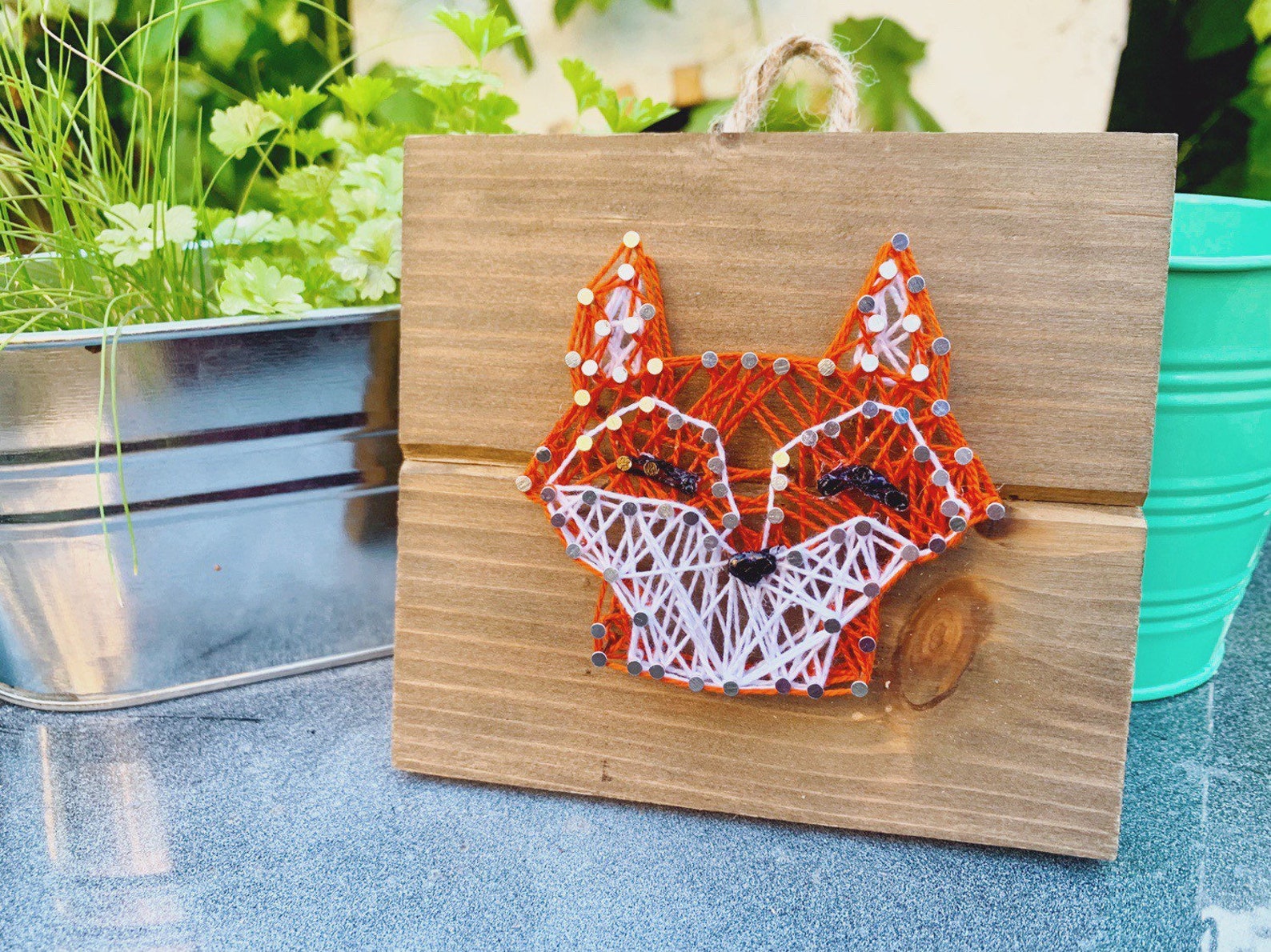 Fox String Art Woodland Creatures Wall Art String Art Fox - Etsy