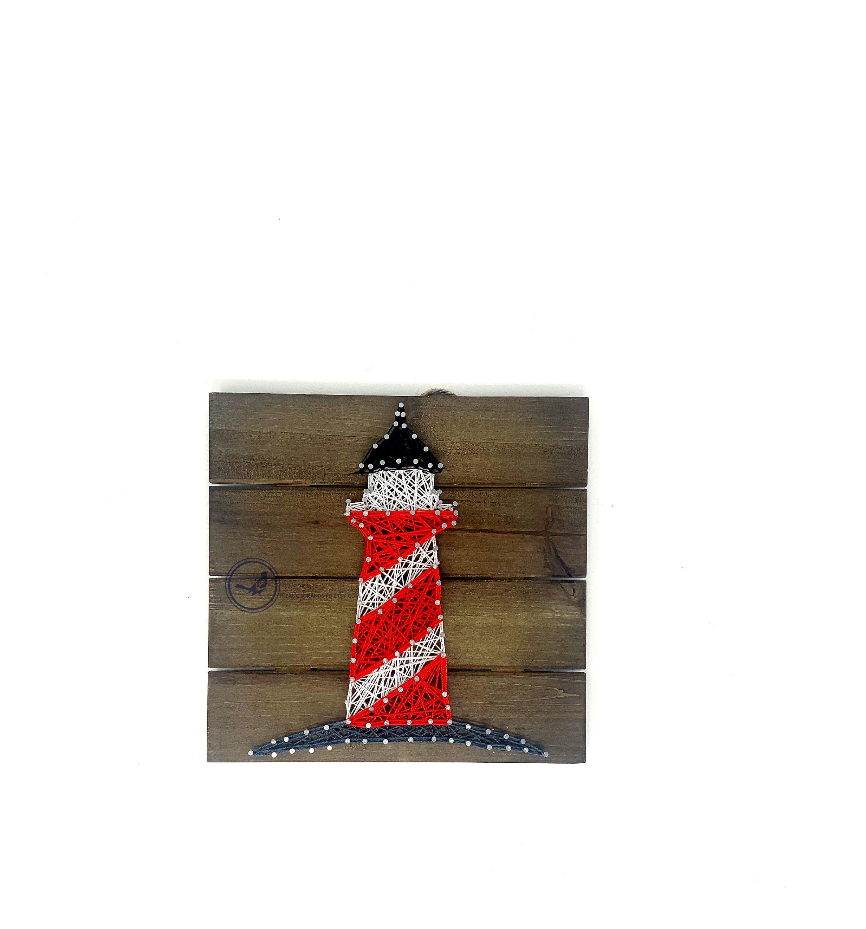 Lighthouse String Art Nautical Theme Home Decor Beach House - Etsy