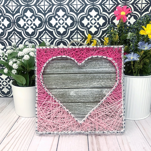 String Art Heart - Etsy