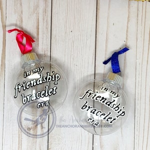 In My Friendship Bracelet Era Ornament | Fillable Plastic Disc Ornament ...