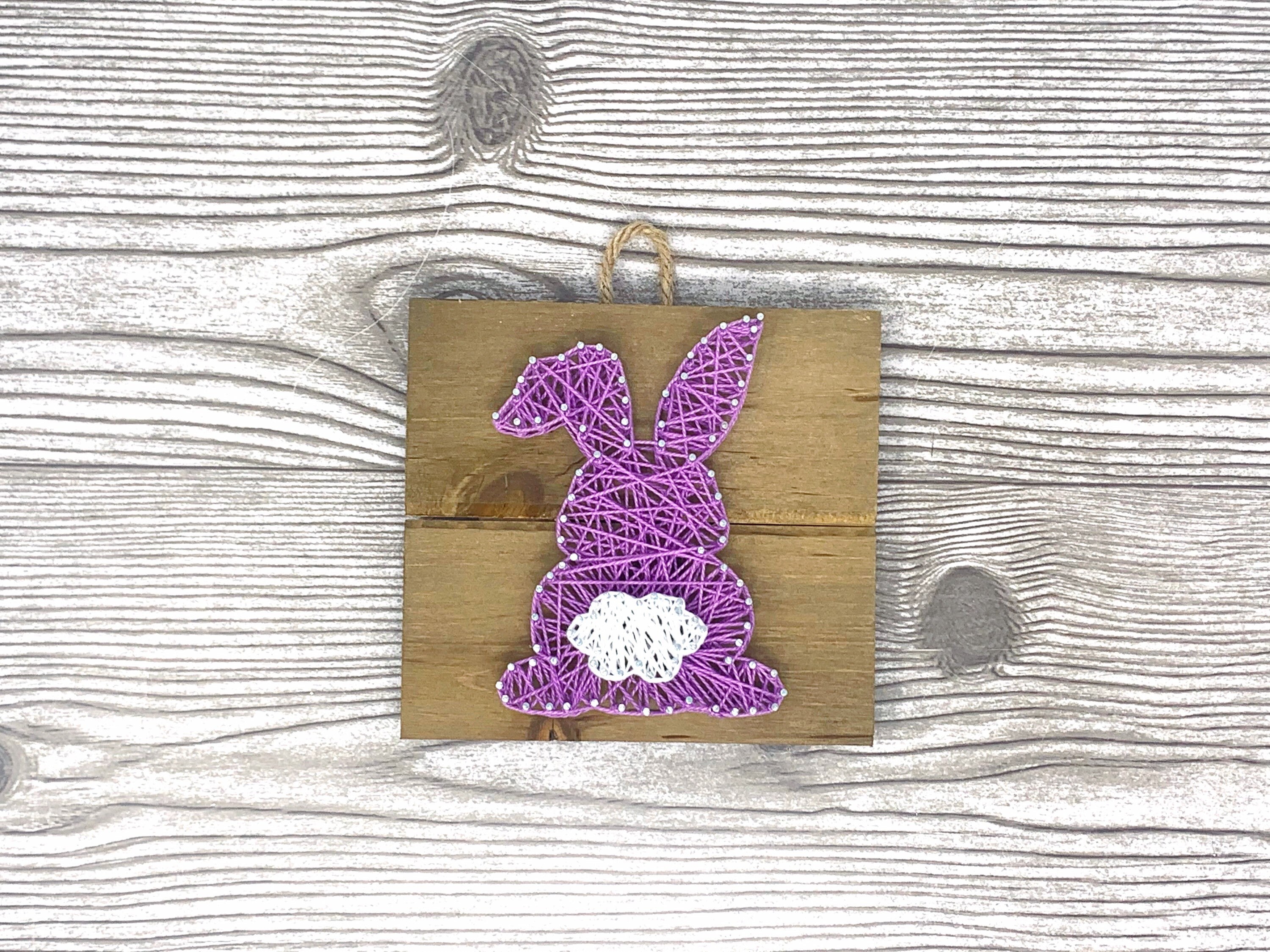 Bunny String Art cute easter home decor bunny rabbit wall | Etsy