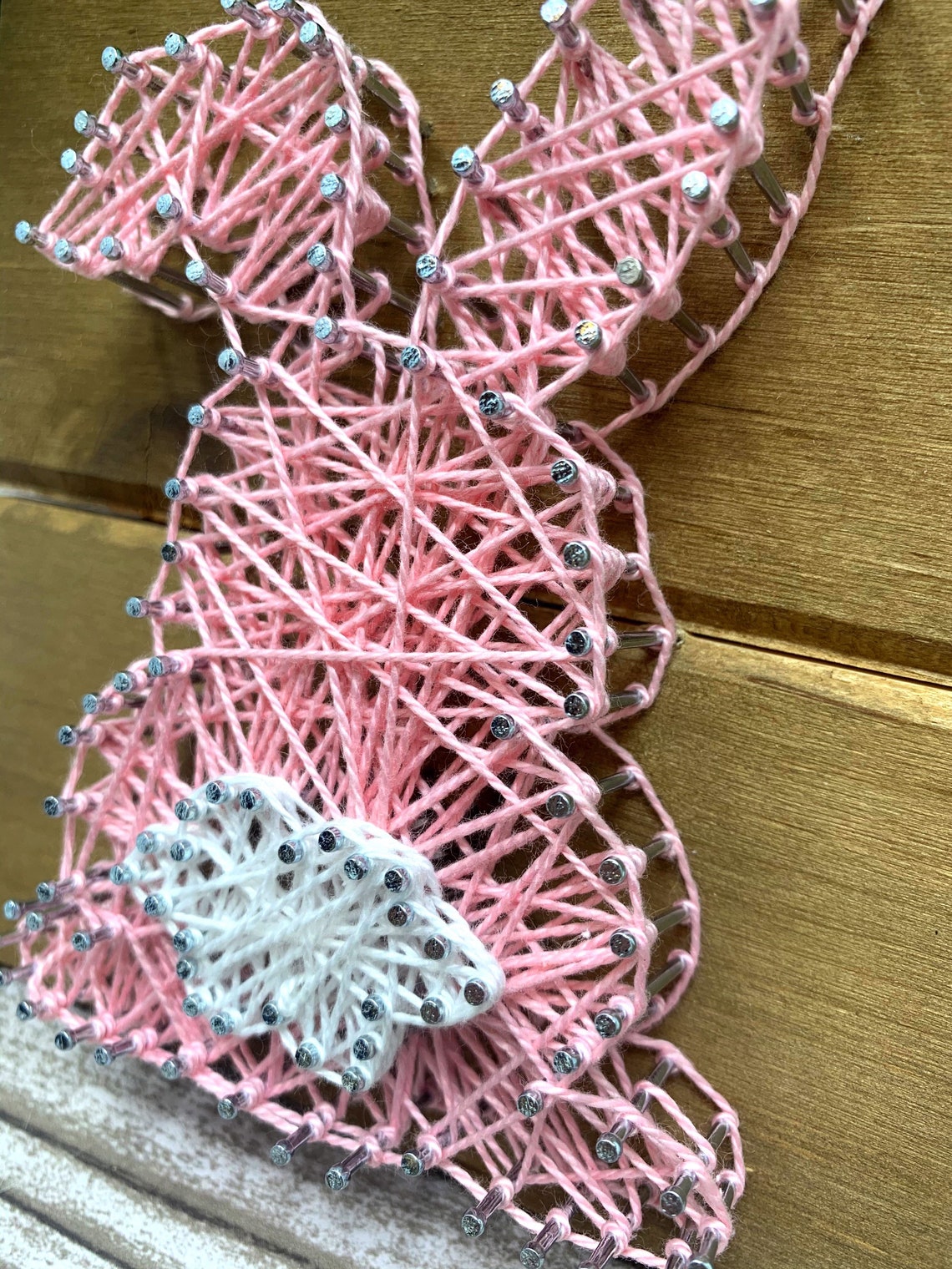 Bunny String Art Cute Easter Home Decor Bunny Rabbit Wall - Etsy