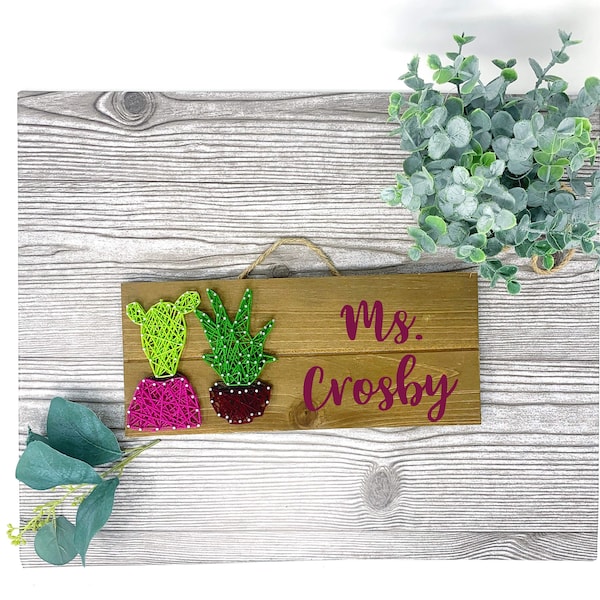 Teacher Sign Succulent - Etsy