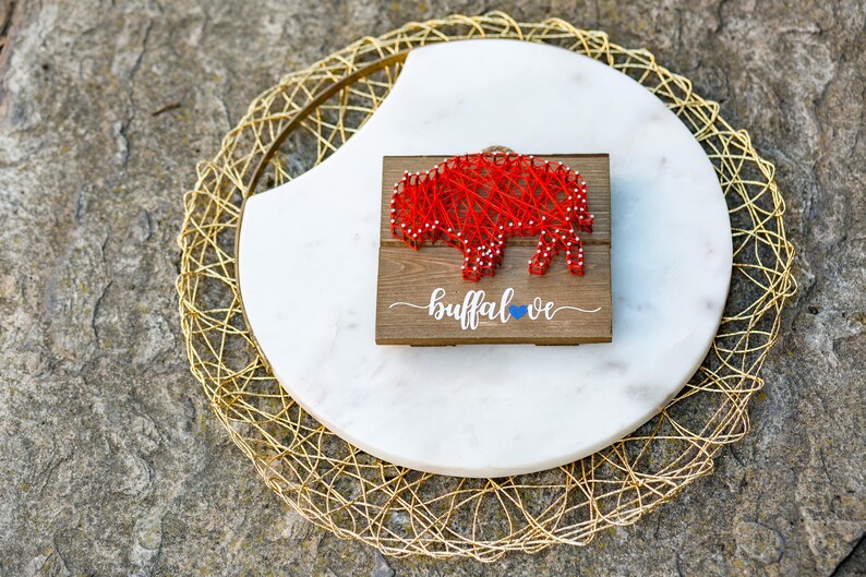 Buffalove String Art | Buffalo NY Wall Art, Buffalo Sports Gift ...