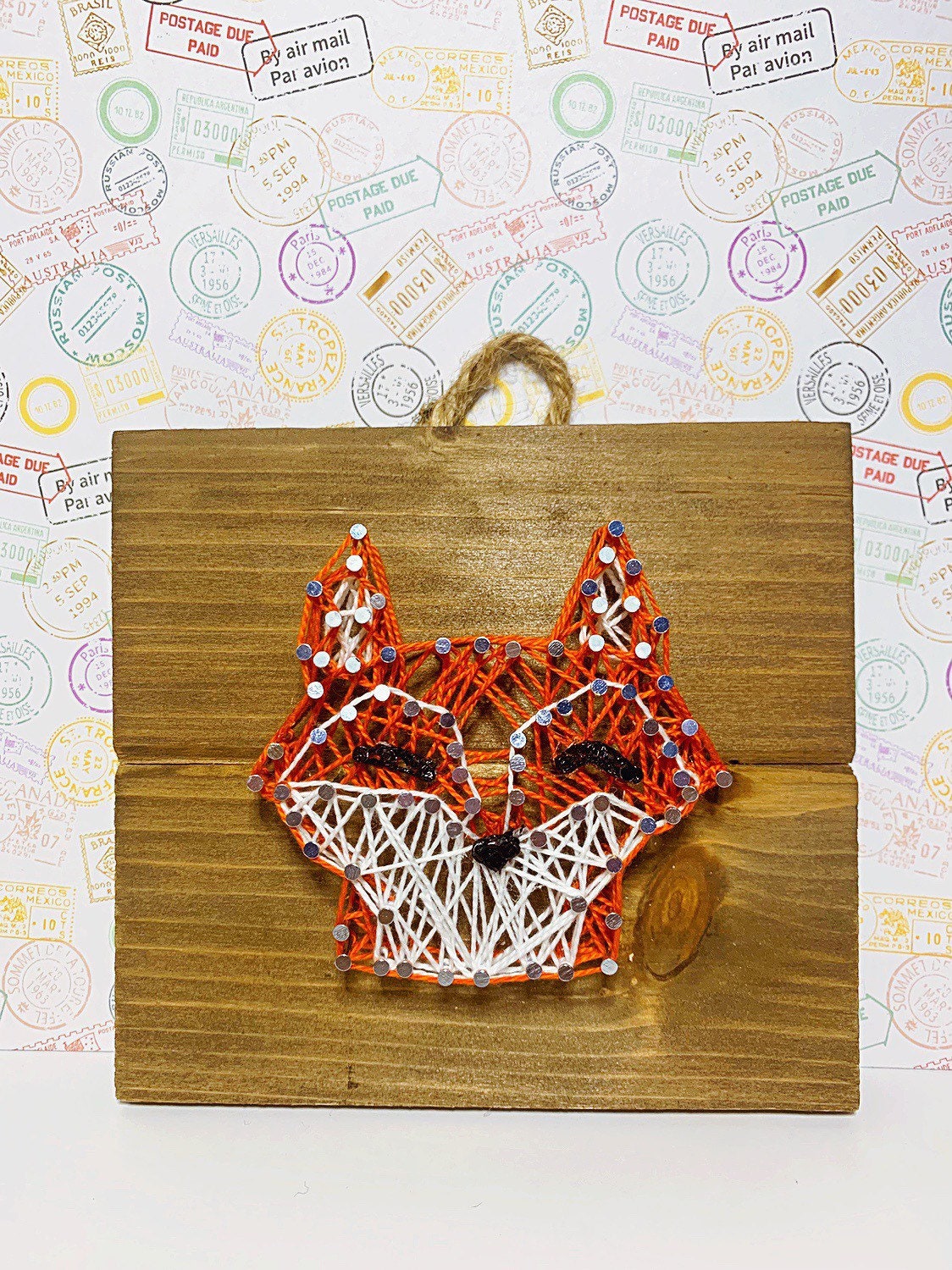 Fox String Art Woodland Creatures Wall Art String Art Fox | Etsy