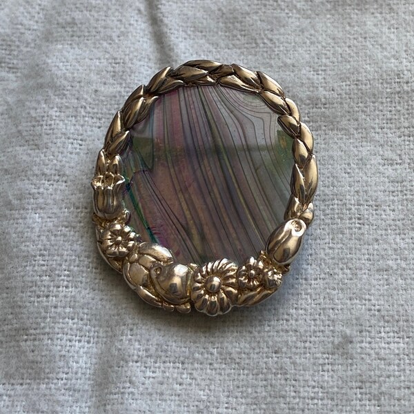 Moonstone Brooch - Etsy