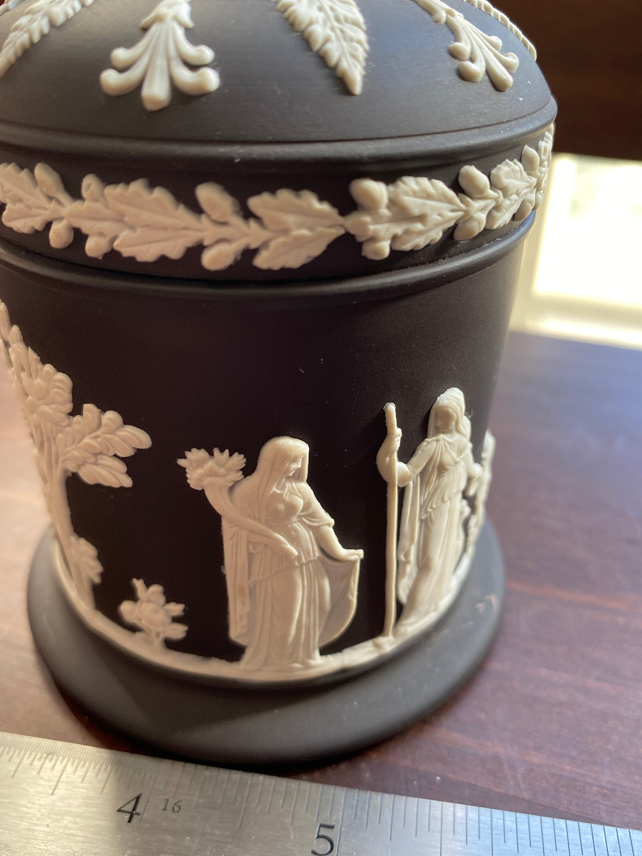 RARE Black Wedgwood Olympus Jar - Etsy